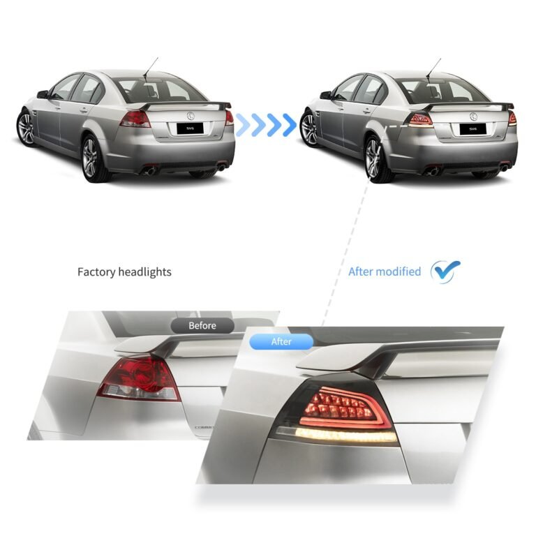Pair VLAND Tail Lights for 06 - 13 Holden Commodore (VE) LED With ...